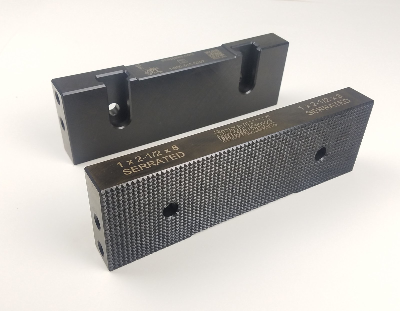 8SER-250 8″ Serrated Jaws 2-1/2 x 1 x 8 – SnapJaws
