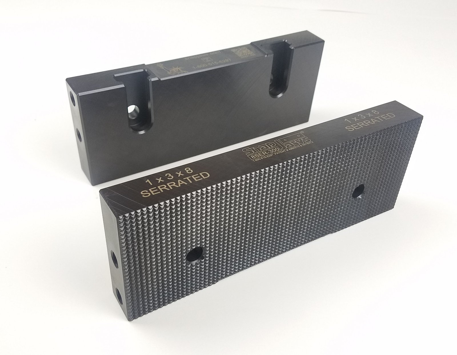8SER-300 8″ Serrated Jaws 3 x 1 x 8 – SnapJaws